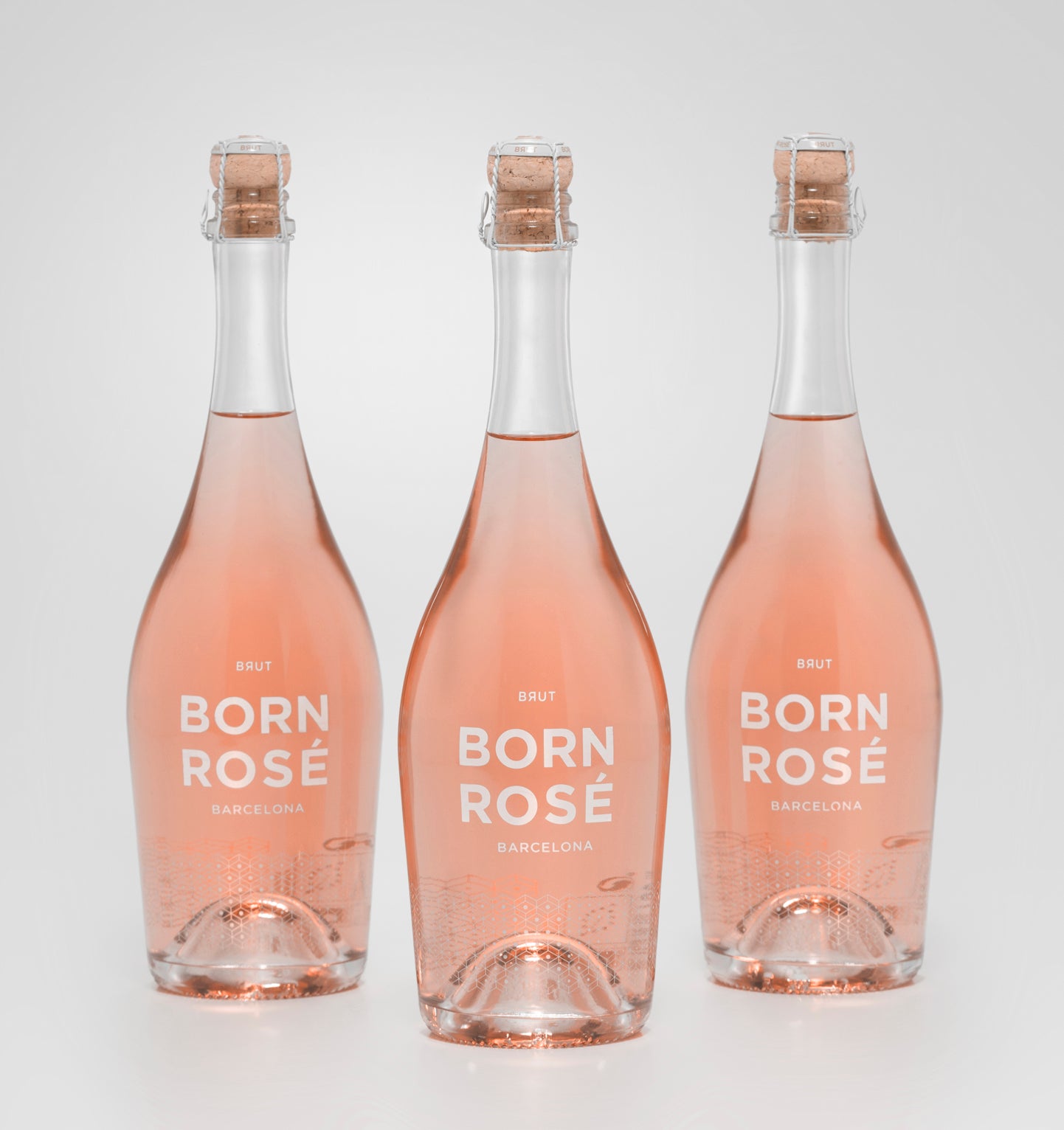 3 bottles Sparkling Rosé wine - Buy online BORN ROSÉ Barcelona